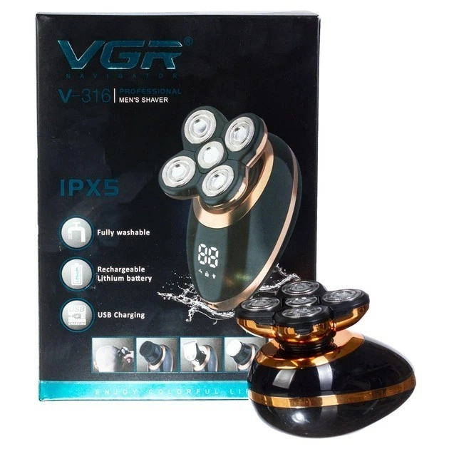 Триммер для бороды 5 в 1 VGR V-316 аккумуляторная мужская бритва – фото, отзывы, характеристики ...