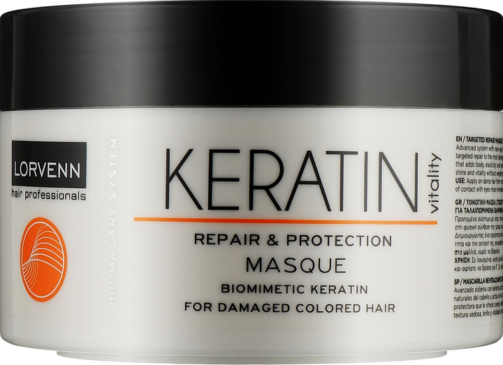 Маска для поврежденных, окрашенных волос - Lorvenn Keratin Vitality ...