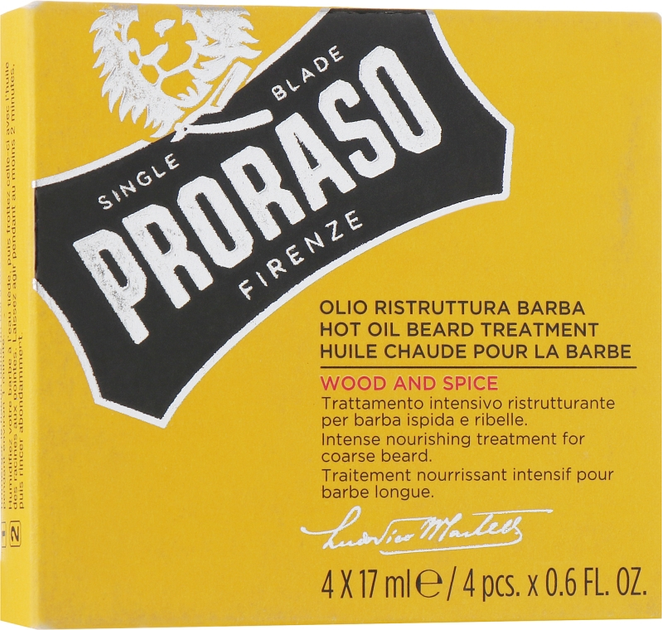 Масло для бороды - Proraso Wood and Spice Hot Oil Beard Treatment ...