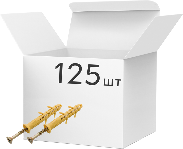 Саморез с дюбелем без воротника GF Champion MT00206 6x60 (125 шт ...