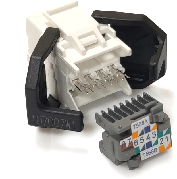 Модуль Corning RJ45 UTP кат. 5e самозажимной KeyStone Белый ...