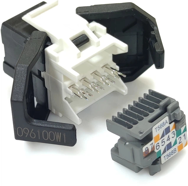 Модуль Corning RJ45 UTP кат. 5e самозажимной KeyStone Черный ...