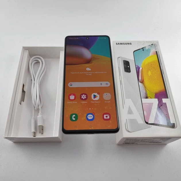 Samsung Galaxy A71 128 GB Metallic Silver (2C00005672) БО – фото ...