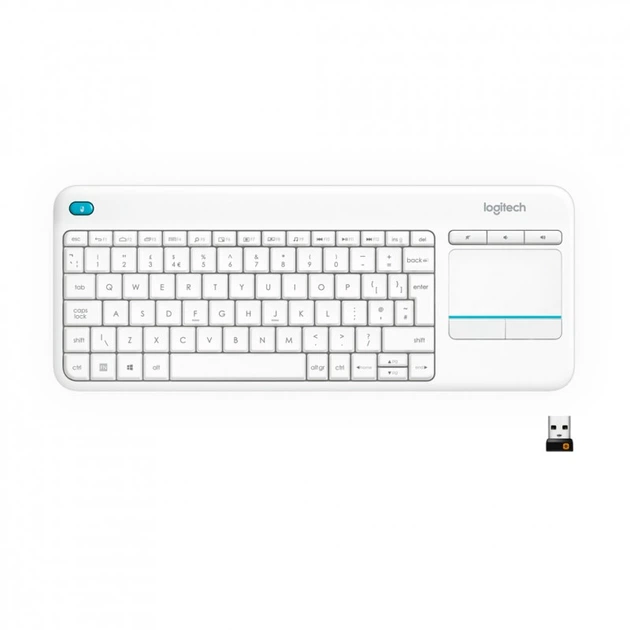 Клавиатура Logitech K400 Plus Touch Wireless UA White (920-007146 ...