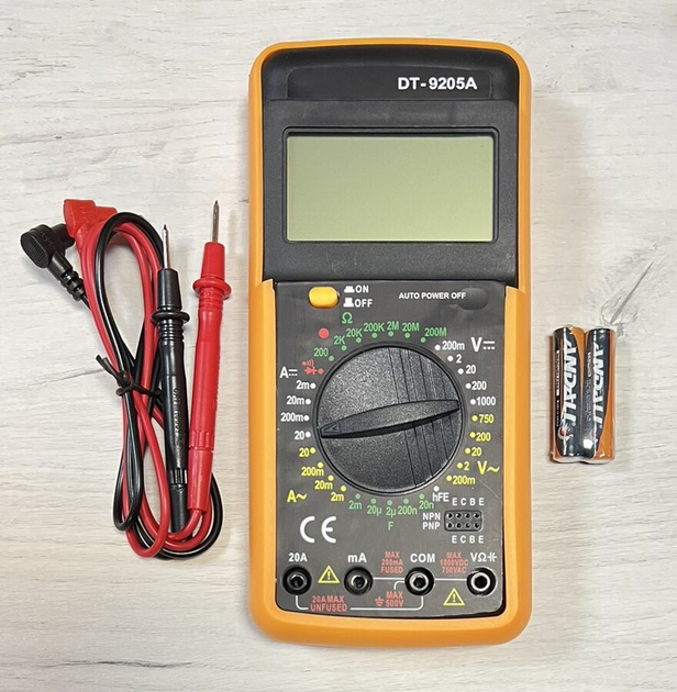 Мультиметр цифровий DT-9205A - тестер dt9205a – фото, отзывы ...