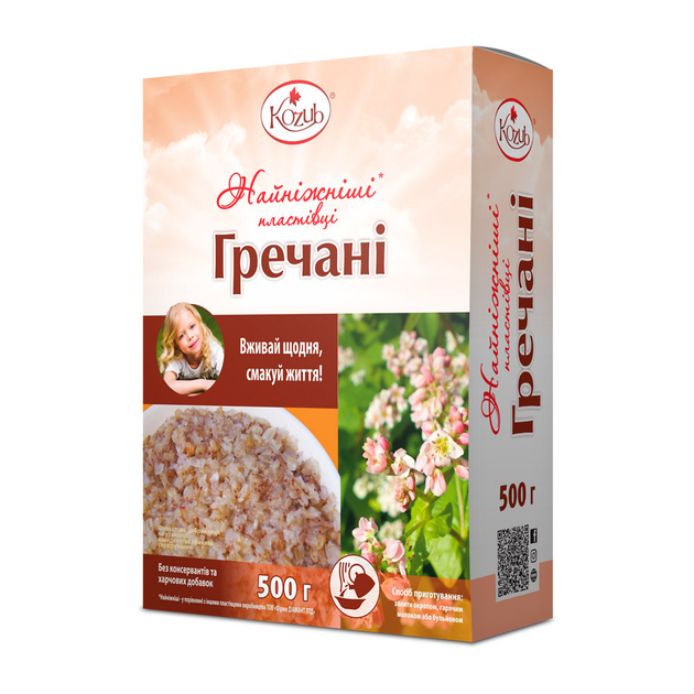 Хлопья гречневые Нежнейшие* моментального приготовления Козуб продукт ...