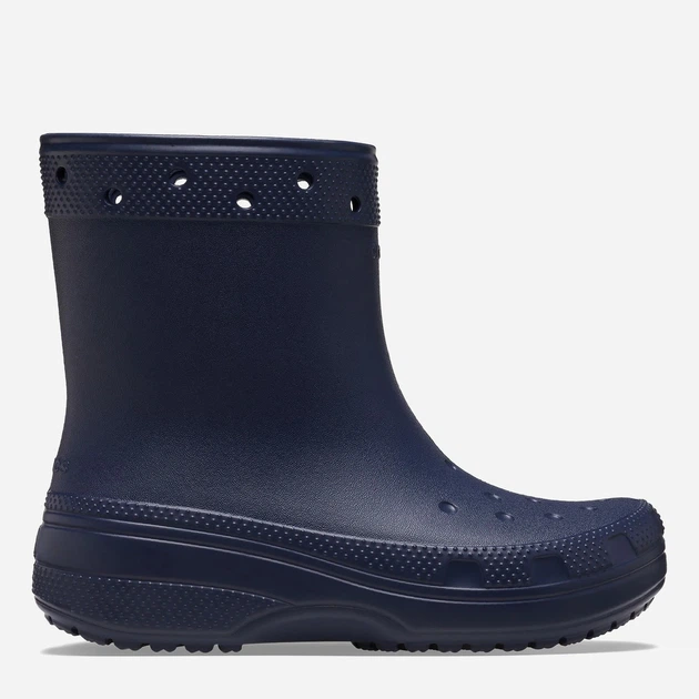 Мужские резиновые сапоги низкие Crocs Classic Boot 208363 410 46 47 M12 30 см Темно синие
