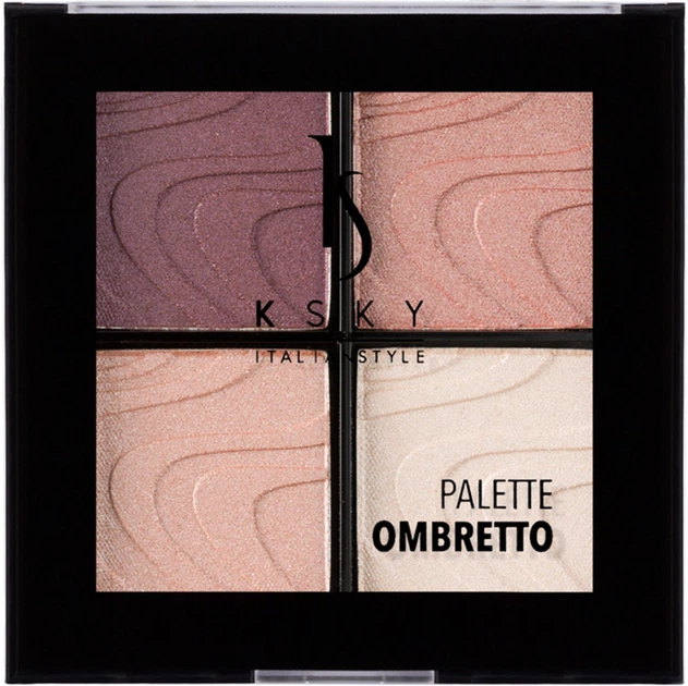 Палетка тіней для повік Ksky 4 кольори димчасті 8 г 8033813184096 купити онлайн на Rozetka
