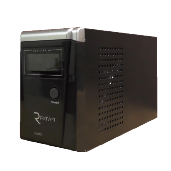 Бесперебойник RITAR RTSW-600 LCD - ИБП (12В, 360Вт) - инвертор с чистой синусоидой – фото ...