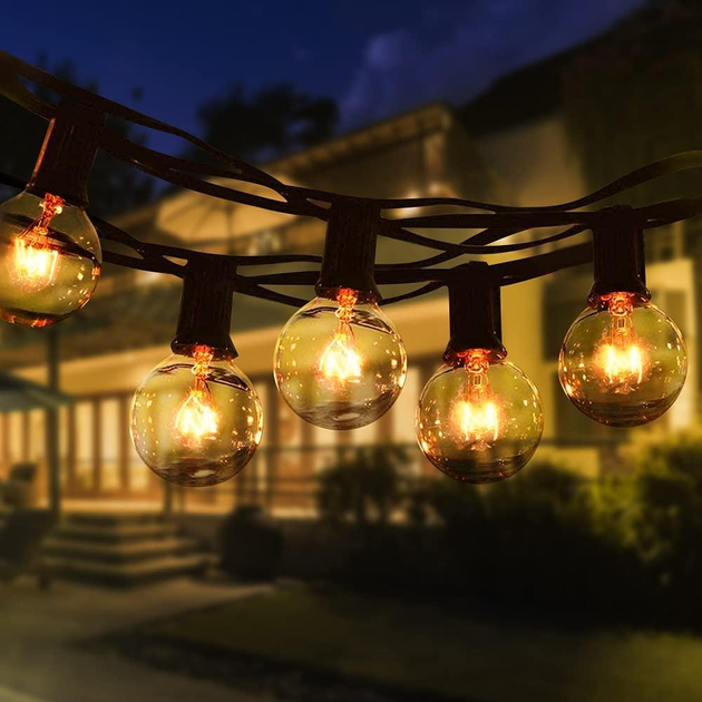 Светодиодная ретрогирлянда LED-G40, 10 м 30 ламп, уличная лампочка ...