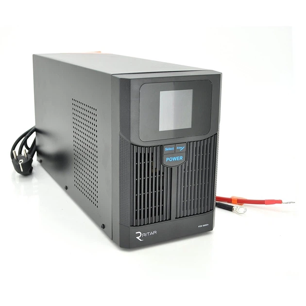 ИБП Ritar RTSW-1500 LCD, Lin.int., 2xSchuko, металл (RTSW-1500 LCD 12/ ...