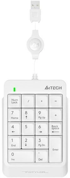 Клавіатура дротова A4Tech Fstyler FK13 Numeric Keypad White – фото, отзывы, характеристики в ...