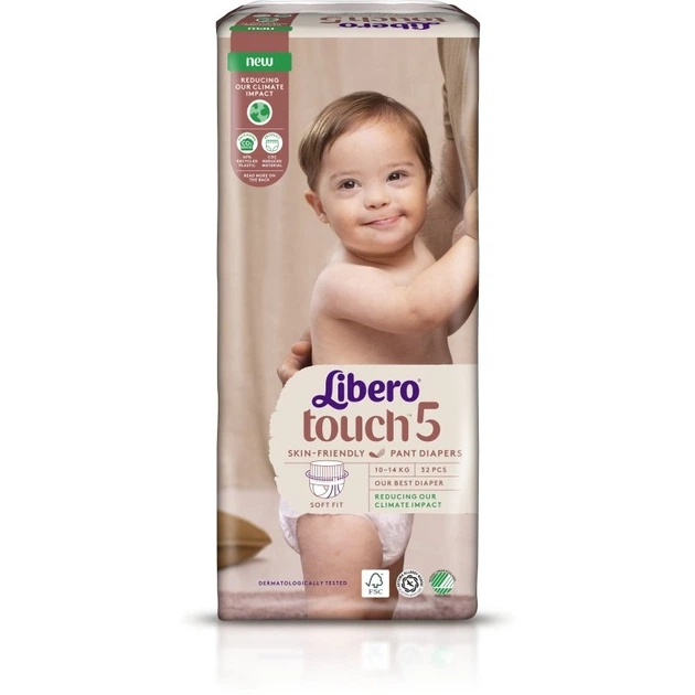 Подгузник Libero Touch Pants Размер 5 (10-14 кг) 32 шт (7322541739571 ...