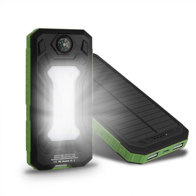 Павербанк із сонячною панеллю Powerbank Solar Panel SEP-122, 10000 mAh ...