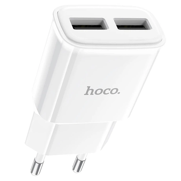 Сетевое зарядное устройство Hoco C88A Star round dual port charger(EU ...