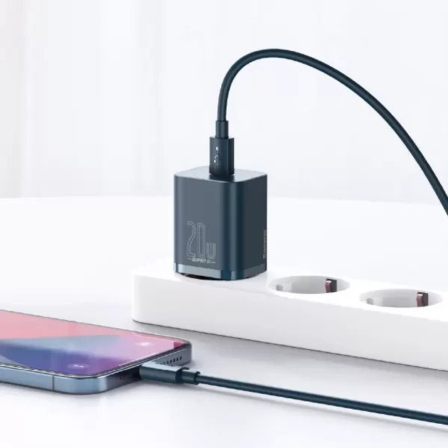 Зарядное устройство Блок и Кабель для Айфона Baseus Super Si 20W ...