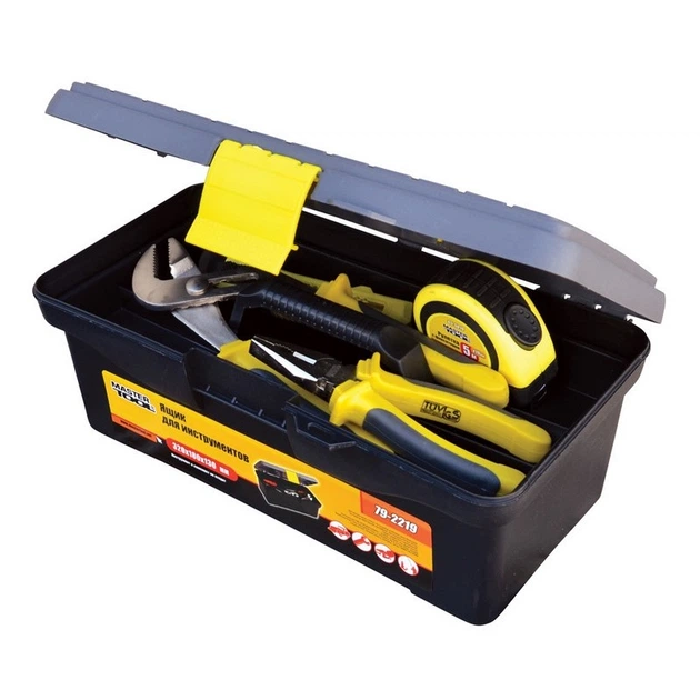 Ящик для инструмента MasterTool GM 12,5" (320*180*130 мм), пластиковые замки, Арт.: 79-2219 ...