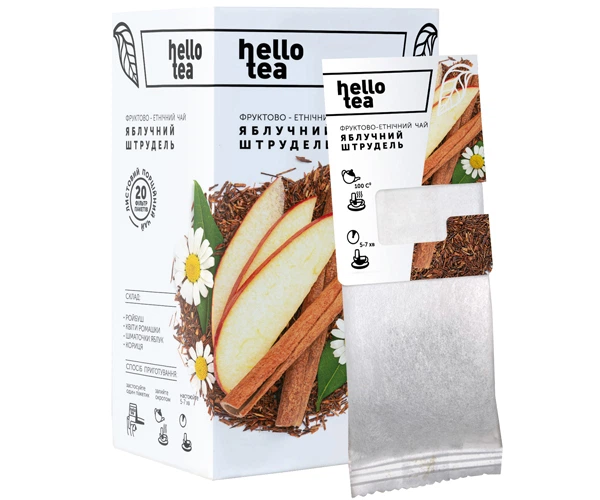Чай Hello Tea "Яблочный штрудель" 20шт от продавца: Krystal-trade ...