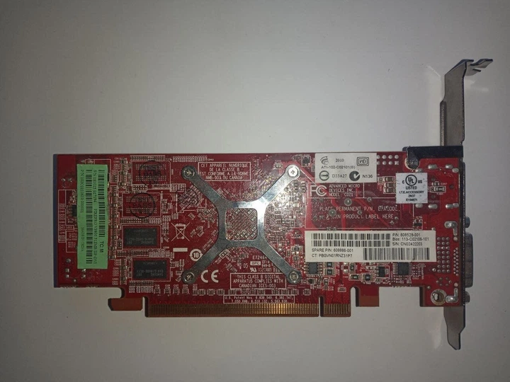 Дискретна відеокарта AMD Firepro V3800, 512 MB DDR3, 64-bit / 1x DVI ...