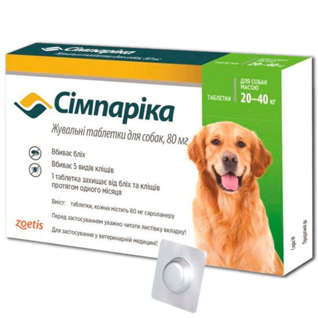 Simparica (Симпарика) - Противопаразитарные жевательные таблетки, для ...