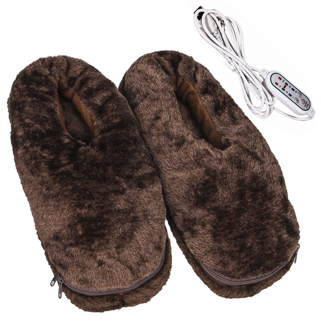 Тапочки с подогревом Lesko A-225 Brown домашние 44 TR_10417-49658 от ...