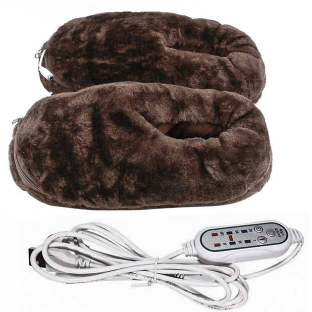Тапочки с подогревом Lesko A-225 Brown домашние 44 TR_10417-49658 от ...