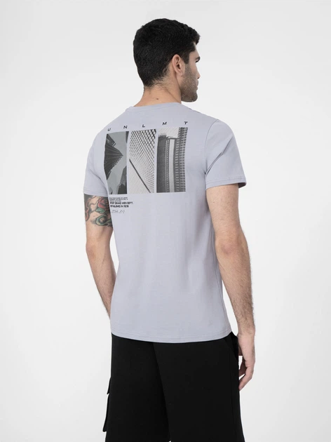 Футболка 4F Tshirt M307 4FSS23TTSHM307-27S M Сіра (5904698196333 ...