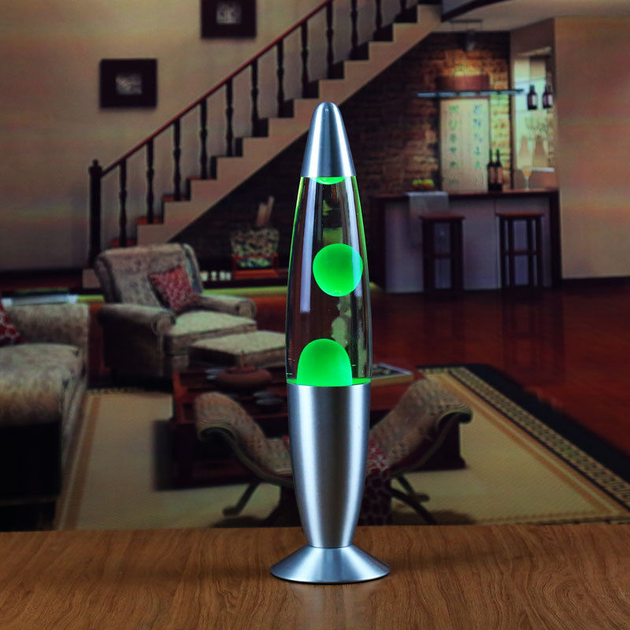 Настольная Лава лампа с воском LAVA LAMP 34,5см Зеленая – фото, отзывы ...
