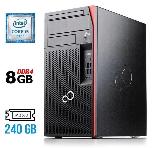 Компьютер Fujitsu Esprimo P757/E90+ Tower / Intel Core i5-6500 (4 ядра ...