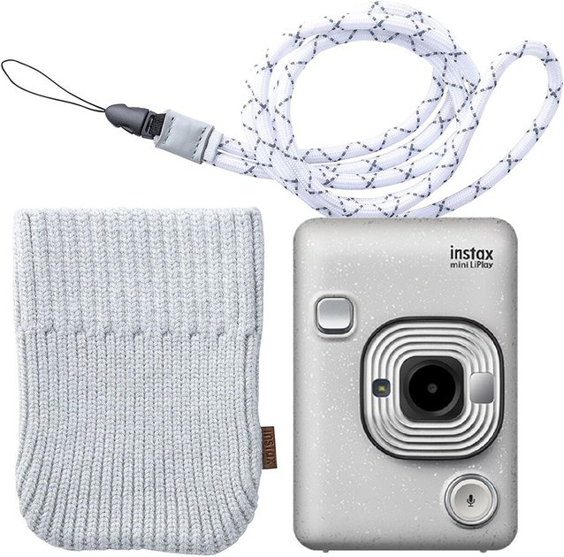 Камера моментальной печати FUJIFILM Instax Mini LiPlay White + Чехол ...