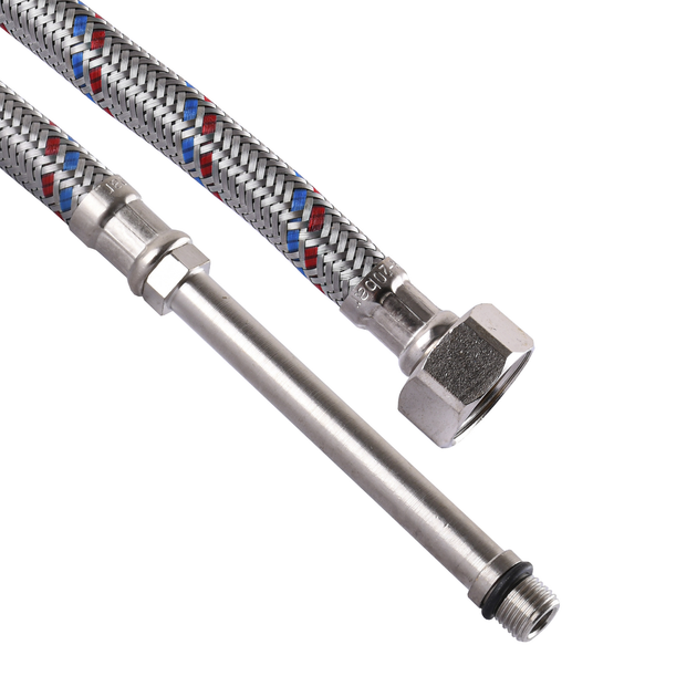 Шланг для змішувача Solomon М10х1/2″ 0,5м HY6201 A Long-штуцер 70мм ...