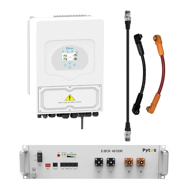 Комплект бесперебойного питания Deye 5 кВт / Pytes E-Box-48100R (5,12 ...