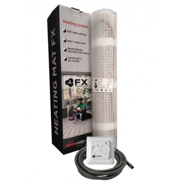 Теплый пол электрический Felix FX mat 1.5 м2 (3 мп) 225 Вт – низкие ...