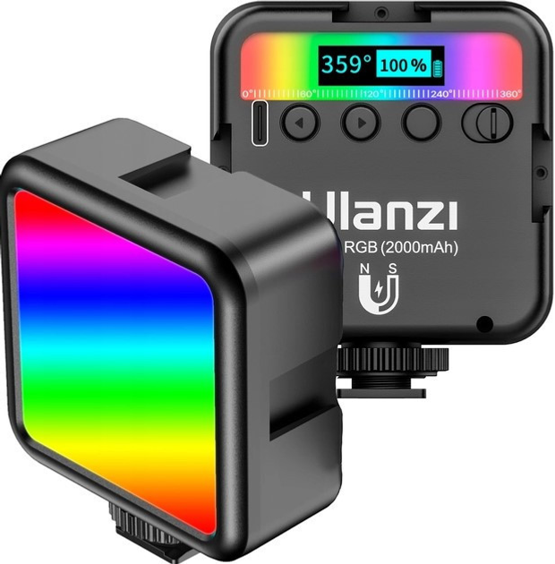 Мінікамерне світло Ulanzi VL49 LED RGB CRI 95+ 2700K-9000K акумулятор ...
