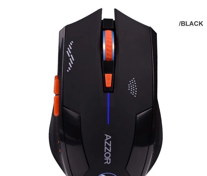 Ігрова лазерна бездротова миша акумуляторна безшумні кнопки Azzor SB04 – фото, відгуки ...