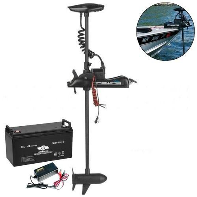 Электромотор для лодки Haswing Cayman B-55lbs; 12V. 150A/h GEL АКБ. +З ...