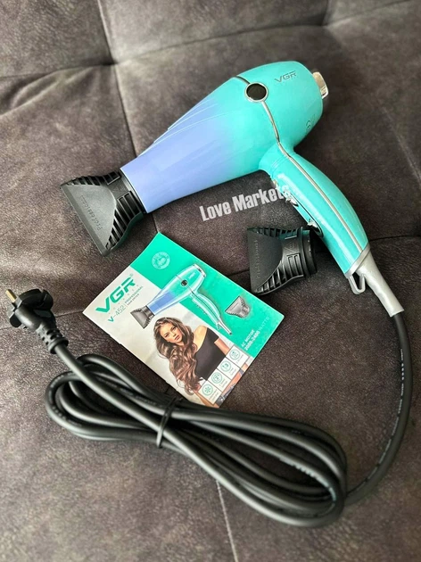 Профессиональный фен для волос VGR V-452 мощностью 2000-2400 Вт и холодных обдувом – фото ...