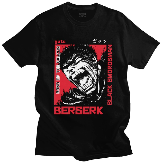 Футболка черная LOYS Аниме Furious Gattsu Berserk XL от продавца ...