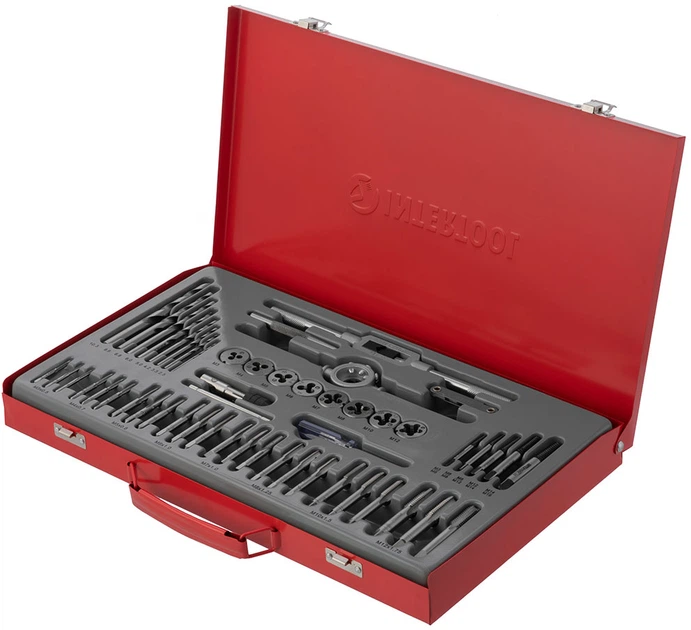 Набір плашок та мітчиків Intertool M3-M12 52 од. (SD-8052) – фото, відгуки, характеристики в ...