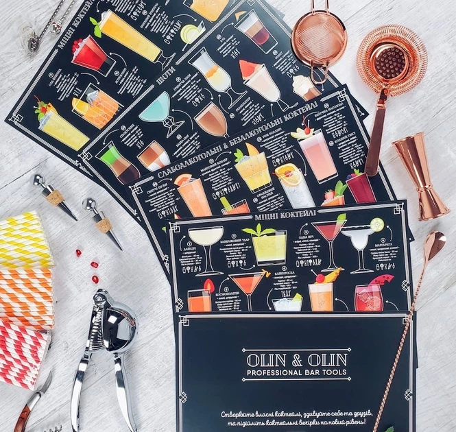 Набор барного инвентаря Olin & Olin профессиональный подарочный для ...