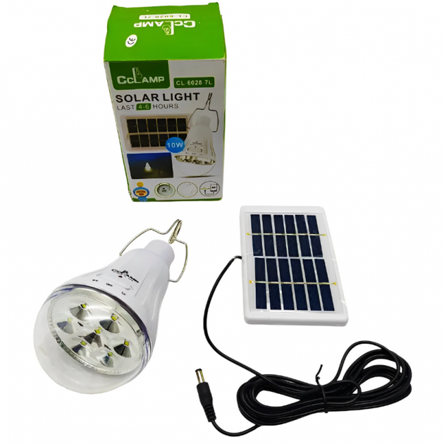 Лампочка акумуляторна із сонячною панеллю WOW CL-028MAX Ліхтар USB – фото, відгуки ...