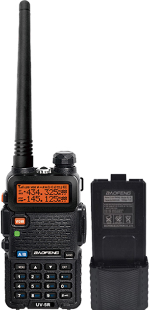 Набор Рация Baofeng UV-5R Black + Аккумулятор для Baofeng UV-5R 3800 ...
