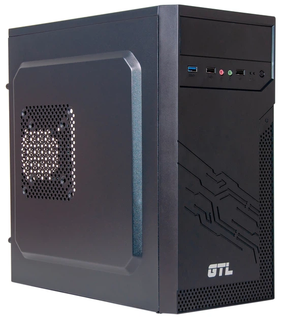 Корпус GTL 1614+ Black, 500W, 120mm, Micro ATX / Mini ITX, 2 x 3.5 mm ...