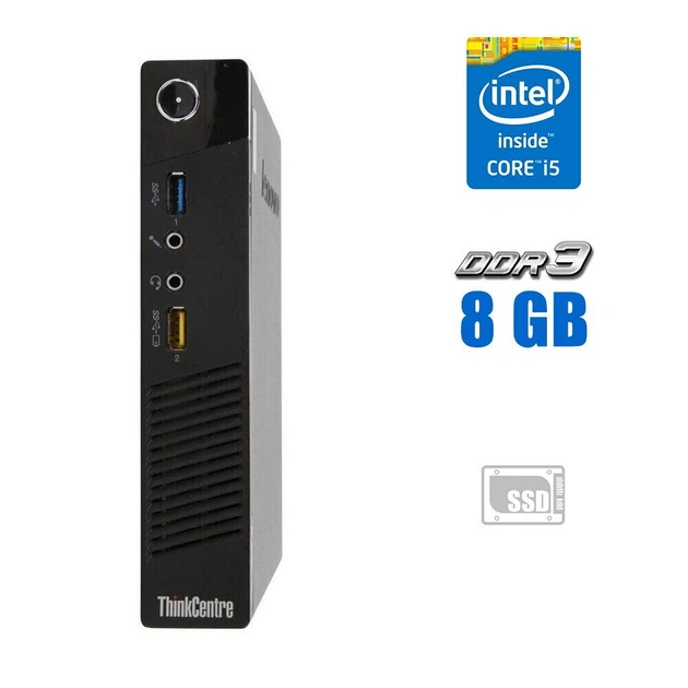Неттоп Lenovo ThinkCentre M73 USFF / Core i5-4570T (2(4) ядра по 2.9-3. ...