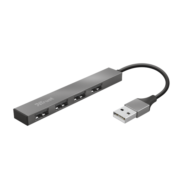 Алюмінієвий USB HUB TRUST Halyx Aluminium 4-Port Mini USB Hub (TR23786 ...