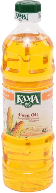 Масло кукурузного рафинированного дезодорированного Кама 500 мл ...