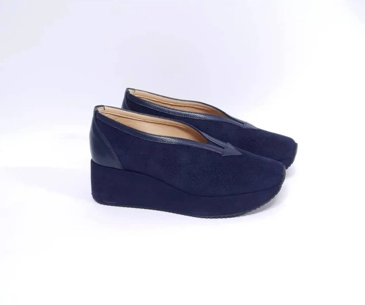 Туфли женские Kelton 2023 на танкетке замшевые Синий 37 от продавца ...