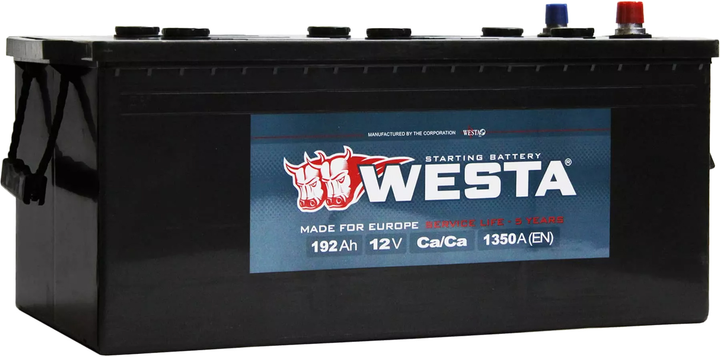 Автомобильный аккумулятор WESTA 6CT-192 А (3) – фото, отзывы ...
