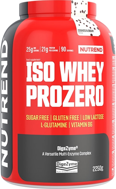 Протеин Nutrend ISO WHEY PROZERO 2250 г Ванильный пудинг (8594014868517 ...