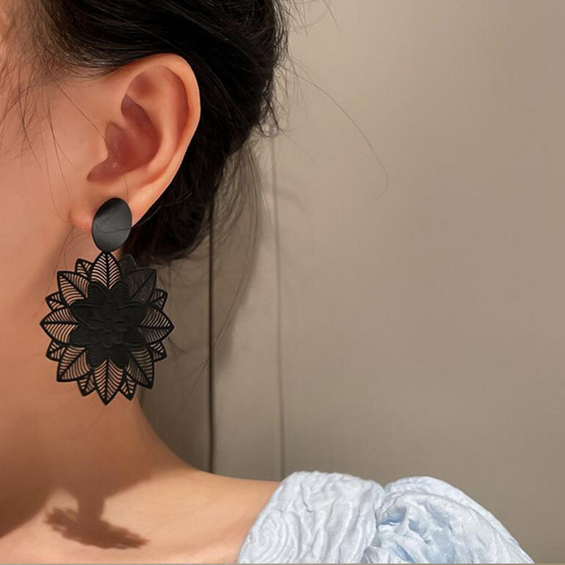 Серьги черные женские, бижутерия, сережки на каждый день от продавца ...